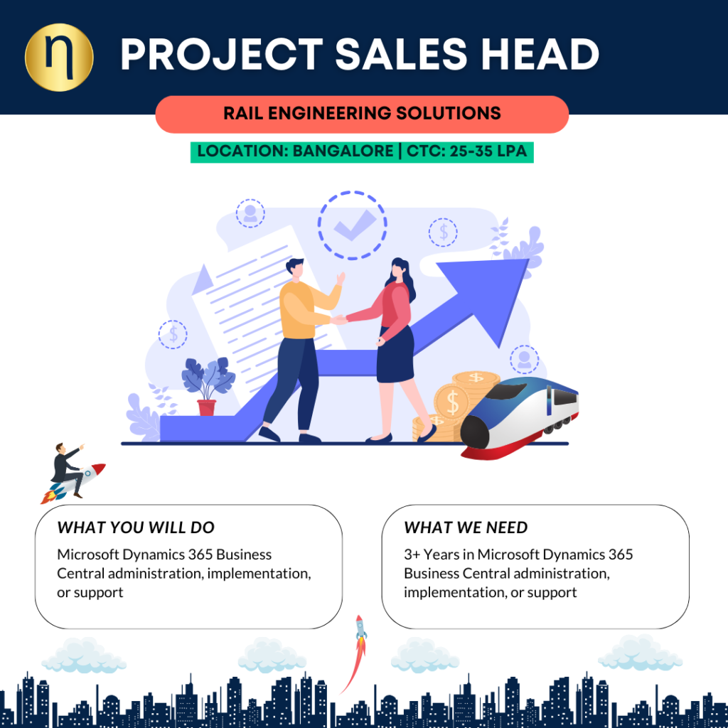 Project Sales Head for Rail Engineering Solutions - NetSysCon Consulting