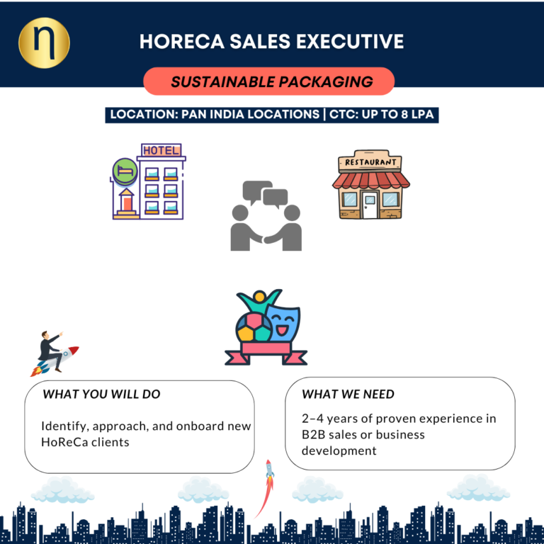 HORECA Sales Executive (Job Code: NSC000159) - NetSysCon Consulting